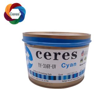 Quality MSDS Ceres Pantone UV Offset Ink CMYK Paper Plastic Cups Printing Ink for sale