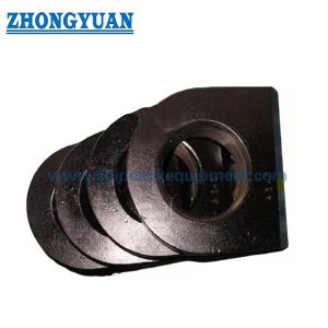 Quality JIS F 3410 Type C Rope Steel Plate Eye Plates Ship Mooring Equipment for sale