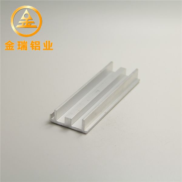 Quality Economic Slotted Aluminum Extrusion Profiles Sandblasted / Brushed Pre Finish for sale