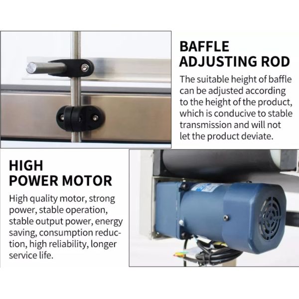 Quality 1.5m Length SS Body Material Conveyor Belt Table for Semi-automatic Production for sale