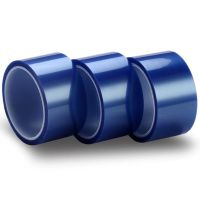 Quality 90mic Blue Adhesive Double Sided PET Tape Heat Resistant Masking Tape for sale