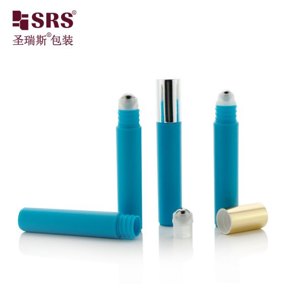 Quality Round Pen Shape PP Recycled Eye Serum Roller Bottle Plastic Roll-On With Metal for sale