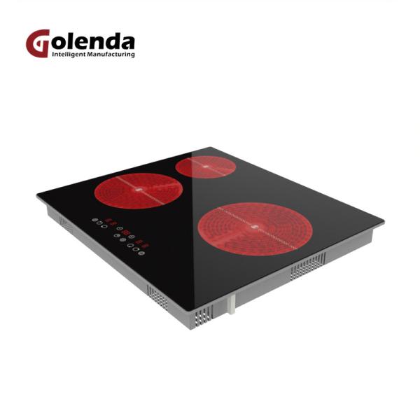 Quality Impact Resistant Touch Control Ceramic Hob Stove 5200W Countertop Hidden for sale
