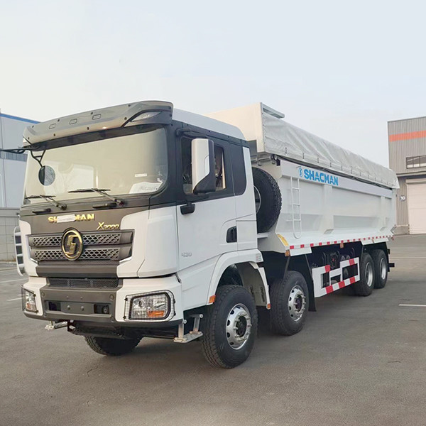 Quality Shacman X3000 8X4 U Shape Dump Truck Automatic Left Normal Seats for sale