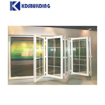 Quality Folding PVC Decorative Door AS2047 High Speed Stack Double Glass Motor System for sale