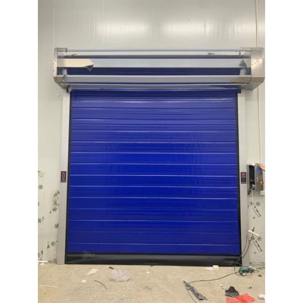 Quality Insulated Self Heating Anti Condensation High Speed Cold Room Doors Wind Resistance for sale