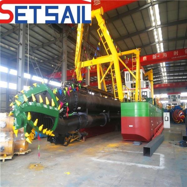 Quality 8.8m Total Width Diesel Engine Hydraulic Pump Cutter Suction Dredger with for sale