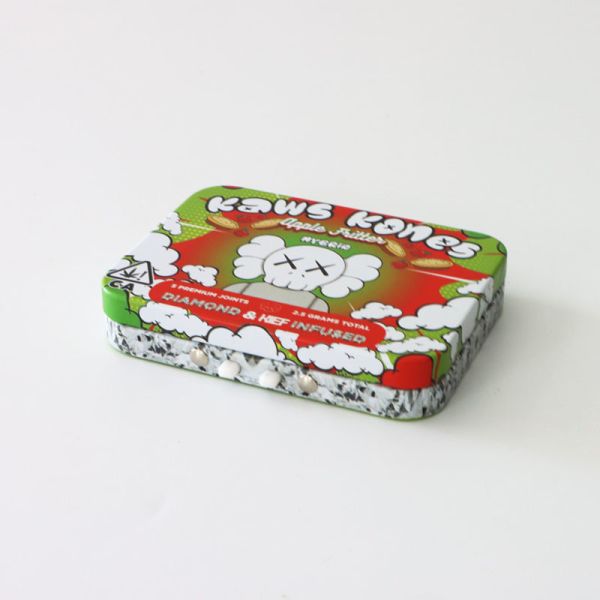 Quality Rectangular Child Resistant Tin Box With Matte Finish for sale