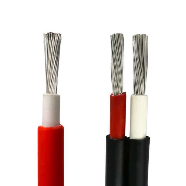 Quality IEC Standard 4mm2 2 Core Solar Cable High Temperature Resistant Copper Conductor for sale