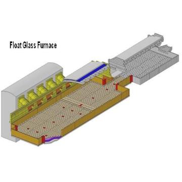 Quality Large Capacity Float Glass 300 TPD Cross Fired Furnace for sale