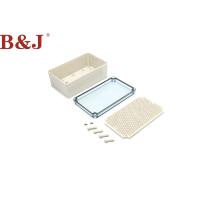 Quality Plastic Electrical Enclosure Box Waterproof , Grey Wall Mount Weatherproof for sale