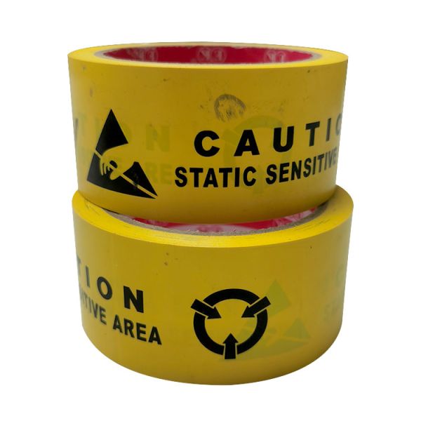 Quality SGS 50mmx22m ESD Protected Area Self Adhesive Warning Tape for sale