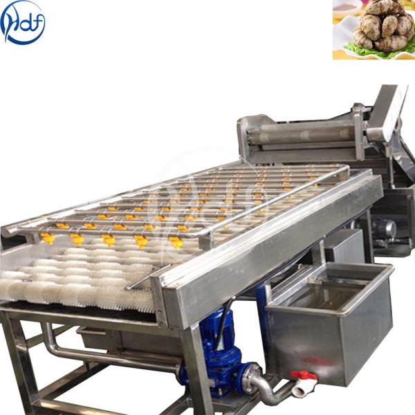 Quality High Pressure Brush Potato Washing Machine , Fruit And Vegetable Cleaner Machine for sale