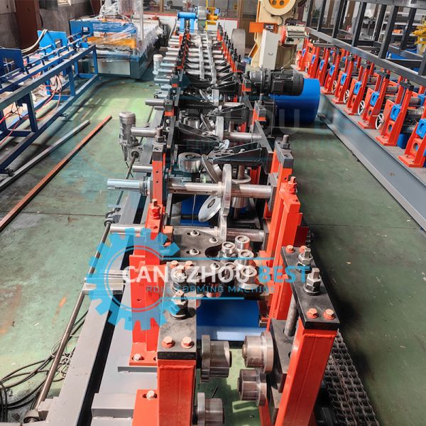 Quality C Z Interchange Purlin CE Channel Roll Forming Machine Automatically Change Size for sale