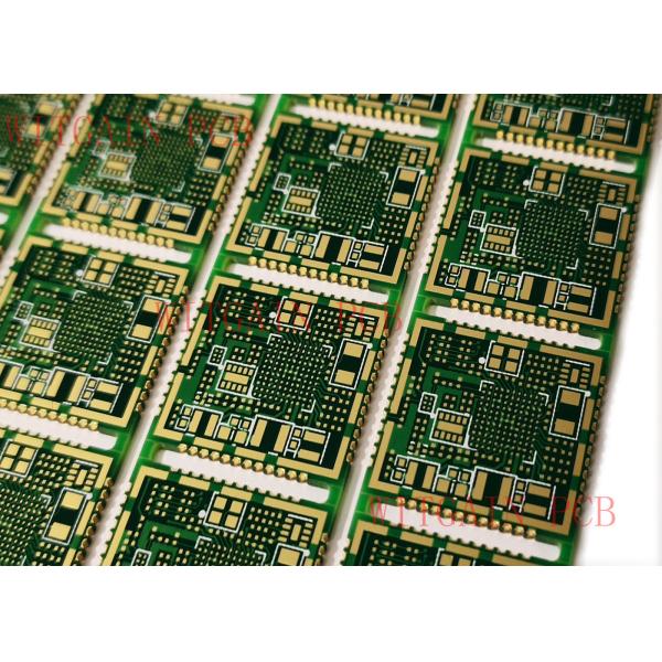 Quality Rigid 4 Layer PCB Half Hole Finished Thickness 0.8MM Green Solder Mask for sale