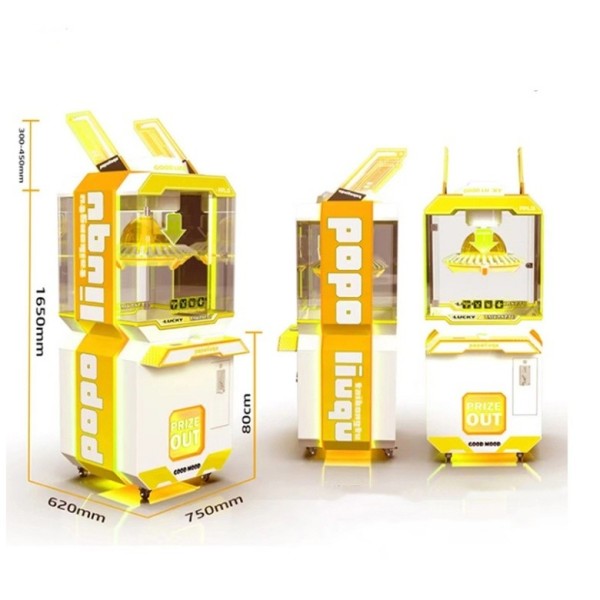 Quality Clamp Vending Arcade Prize Machine 1 Player Mini Claw Crane Machine for sale