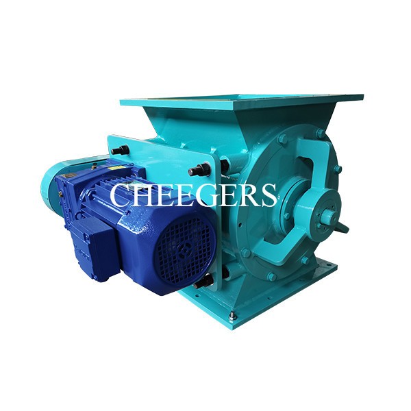 Quality Rice Husks Rotary Discharge Valve 10 Tons/hr Rigid Impeller Feeder for sale