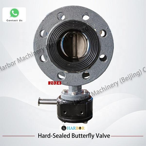 Quality WCB Cast Steel Flange Manual Turbine Butterfly Valve D341X--10/16C for Water for sale
