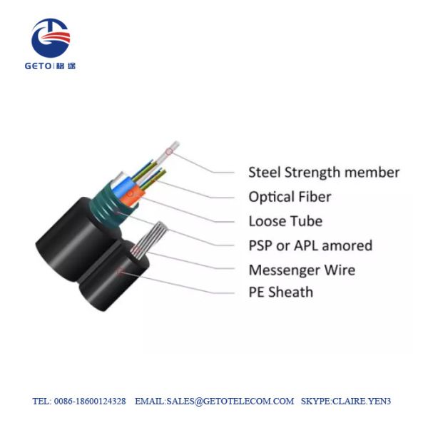 Quality GYTC8S 12 Core Single Mode Fiber Optic Cable for sale