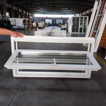 Customized House UPVC Hopper Window For Toilet Basement Ventilation