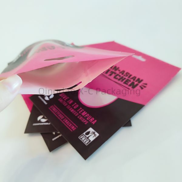 Quality Sustainable Biodegradable Packaging Pouches 100% Compostable Zipper Top for sale