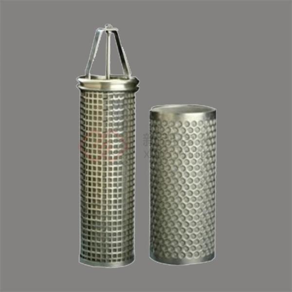 Quality Perforated Mesh Basket Water Filter Elements Industrial Filtration for sale