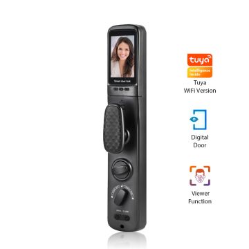 Quality Face Fingerprint and Password IC Card Smart Wireless Door Lock with TUYA/TT Lock for sale