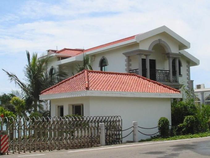 S Type Glossy Ceramic Roof Tiles House Glazed 220mm Grey Clay Roof Tiles 6