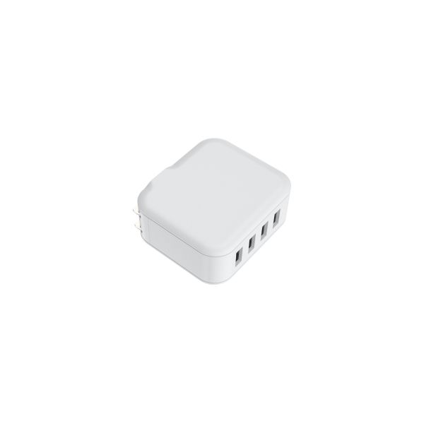 Quality PC 94 V0 European USB Wall Charger , 75g 4 Port USB Wall Outlet for sale
