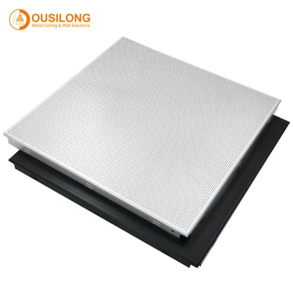 Quality DIA 4.0 Powder Coating Metal Ceiling Tiles Durable Perforated Suspended Ceiling for sale