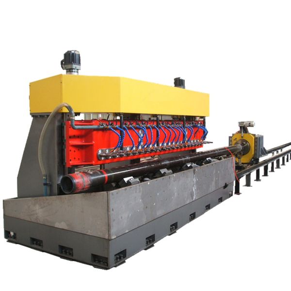 Quality Yellow Tube Slotting Machine , Pipe Perforating Machine Customizable On Tube for sale