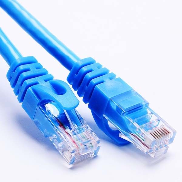 Quality Anti Jamming 100MB Round Network Jumper Cable CAT5E Aluminum Foil Braided for sale
