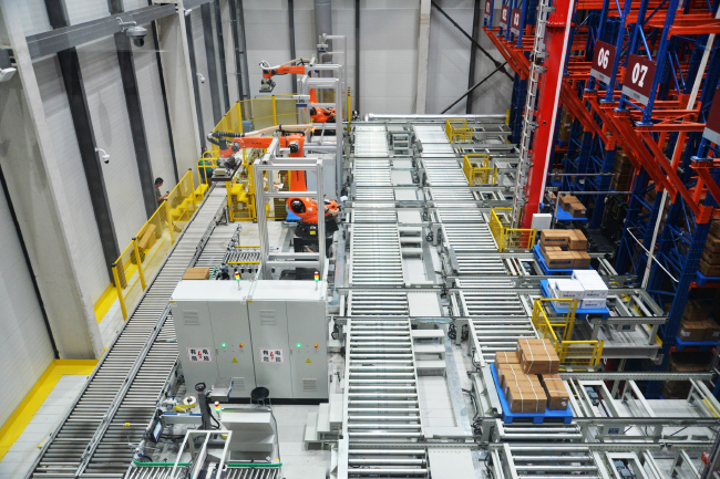 Double Deep pallet Stacker Crane for ASRS, Floor Supported SRM(Storage Retrieval Machine), Automatic Storage And Retrieval System,Room Temperature Warehouse and Cold Storage