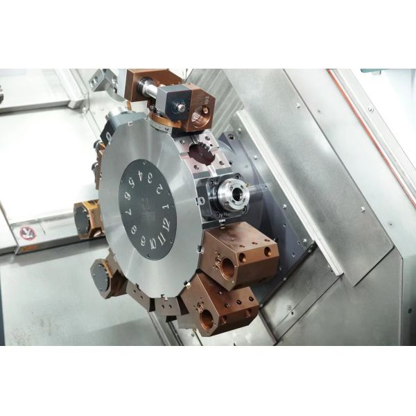 Quality Automatic Dual Turret Linear Cnc Turning Machine High Rigidity for sale