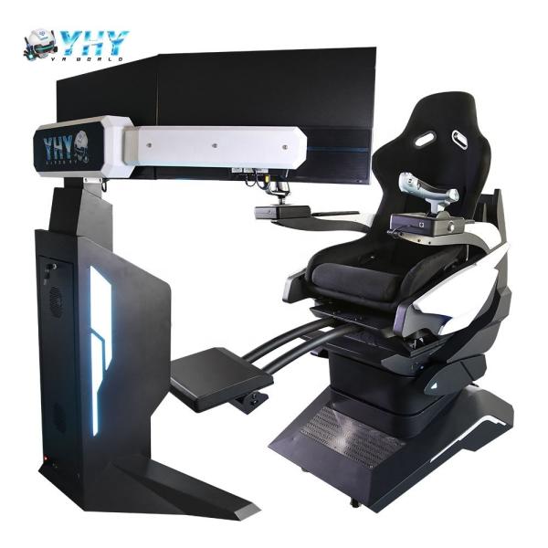 Quality 9D VR Flight Simulator Resort Hotel Black All Aluminum Alloy VR Egg Game for sale