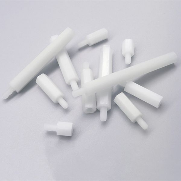 Quality White Nylon Round Plastic Standoff for Through Hole Mounting on Printed Circuit Boards for sale