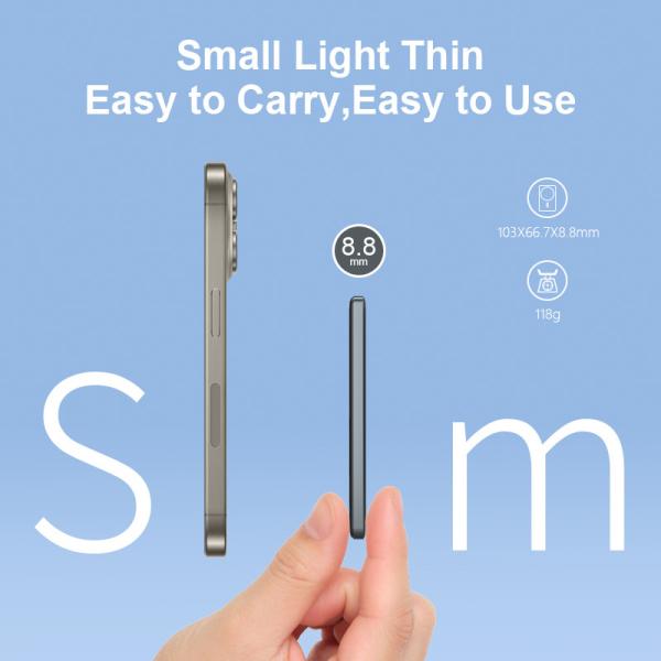 Quality Portable Magnet Wireless Power Bank with 5W/7.5W/10W/15W Output for sale