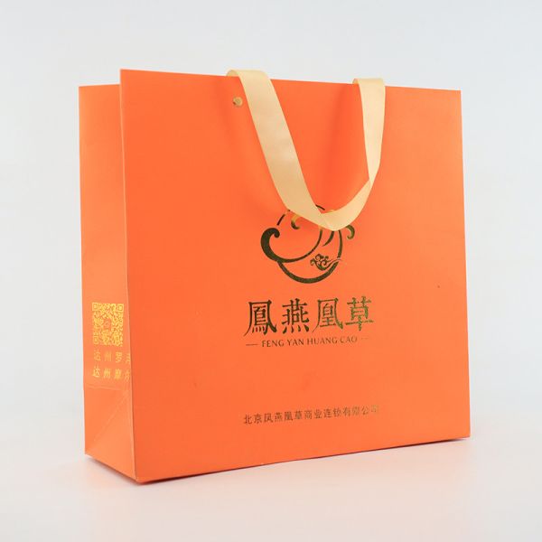 Quality Glossy Branded Shopping Gift Custom Logo Paper Bags With Rope Handles for sale