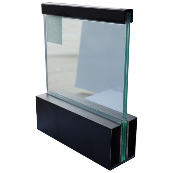 Quality Frameless Aluminium Balustrade Systems Glass Railing Satin Finish For Balcony for sale