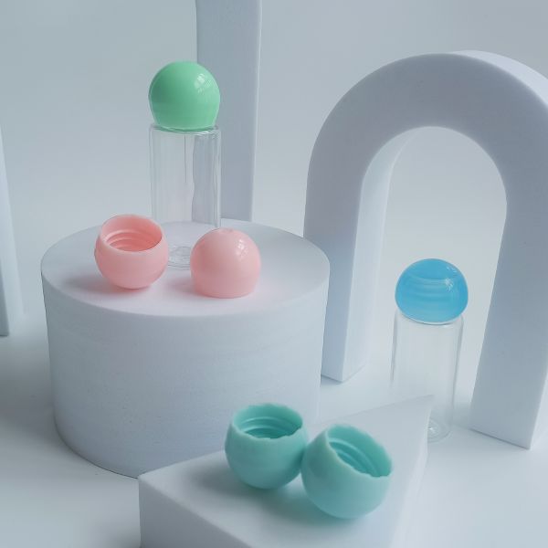Quality Recyclable 18mm Colorful Globular Screw Plastic Cap For Bottle Custom Order for sale