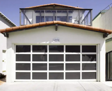Quality 40mm Anti Breaking Anodization Aluminum Sectional Door Modern Hurricane for sale