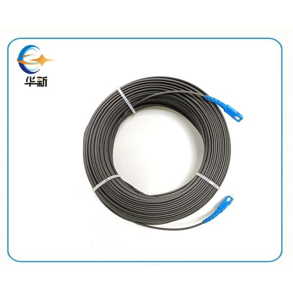 Quality Indoor 2mm*3mm Flat Optical Cable 1core Ftth Preconnectorized Drop Cable Single Mode SC/UPC-SC/UPC for sale