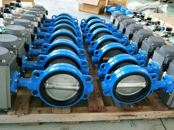 Quality Butterfly Valve With 90 Degree Rack And Pinion Pneumatic Actuator for sale