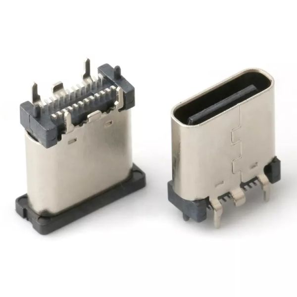 Quality USB 3.1 Female 24pin USB C Type Connector Vertical Patch High Speed for sale