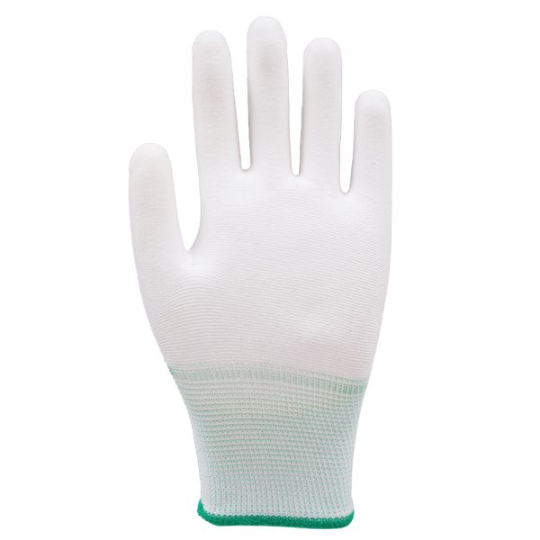 Quality 13 Gauge PU Coated Polyester Handling Gloves Breathable for sale