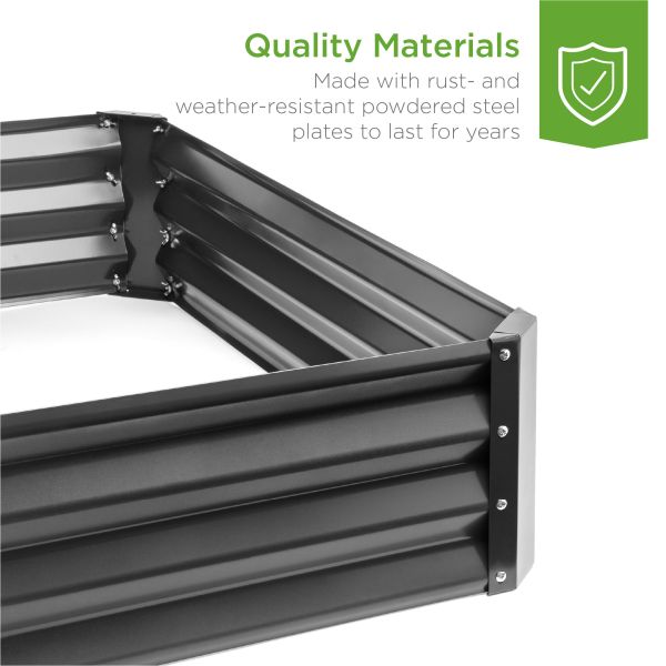 Quality CE 0.3mm Thick L60cm Galvanized Raised Beds for sale