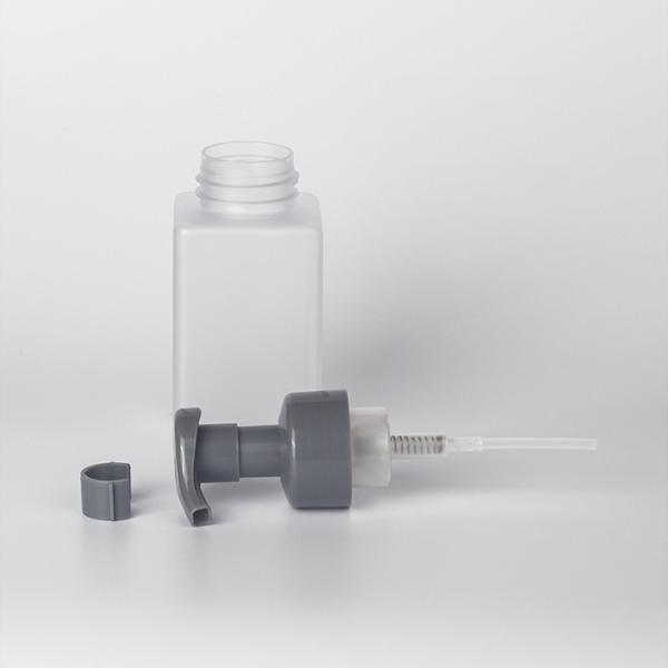 Quality High quality PETG transparent square bottle with lotion foam pump for shampoo for sale