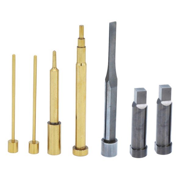 Quality ASTM Plastic Mold Ejector Pin 1.2344 Mirror Polished Precision Mould Parts TiN Coating for sale