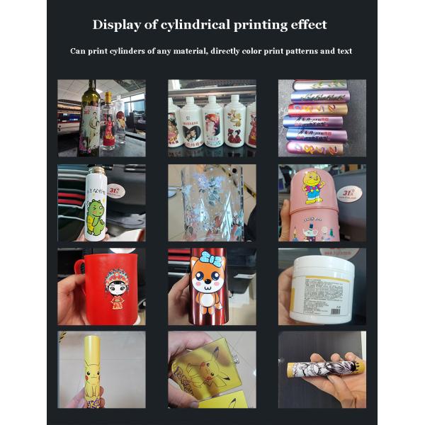 Quality Inkjet Board I3200 Flatbed UV Printer System For Printing Ylindrical Wine Bottle for sale