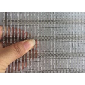 Quality 0.8mm Plain Woven Wire Mesh Glass Panels Exterior And Interior Decorative Facade for sale